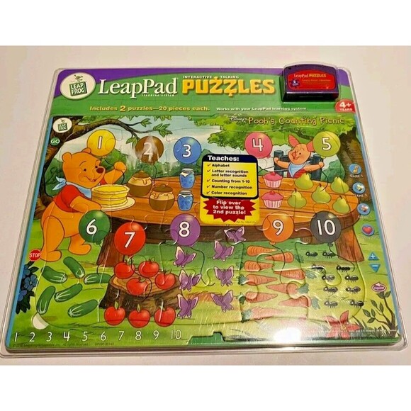 Disney | Toys | New Leap Frog Leappad Puzzles Disneys Poohs Counting ...